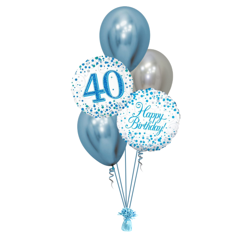 Blue Age Fizz Balloon Bouquet | Ages 16 - 90 Available – The Balloon Studio