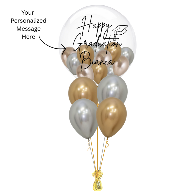 Personalised Graduation Bouquet – The Balloon Studio